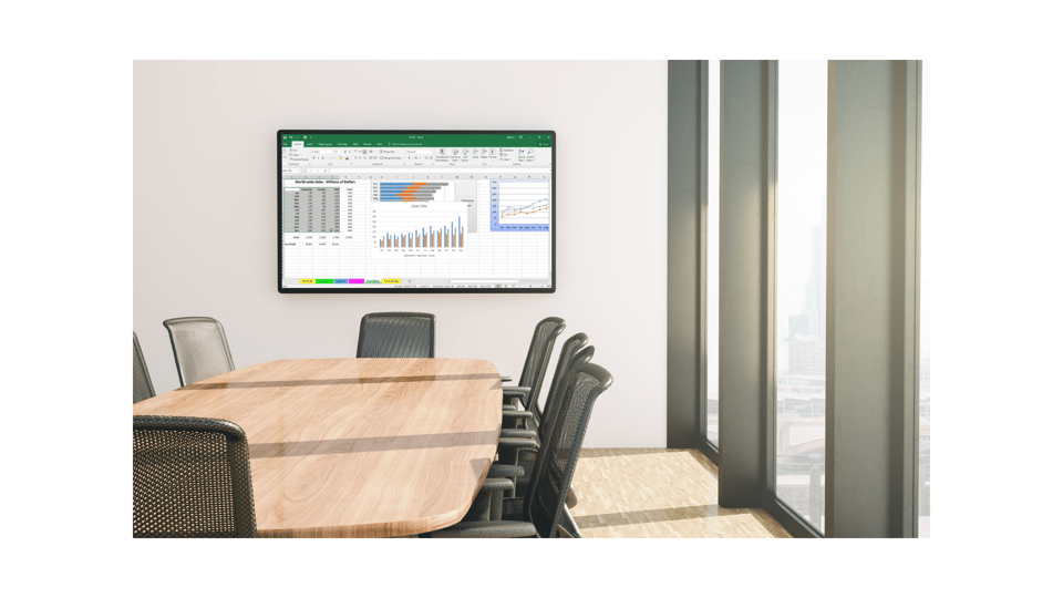 Effortless MS-Excel Screen Integration | Display Real-Time Data on Any TV or Screen with ...